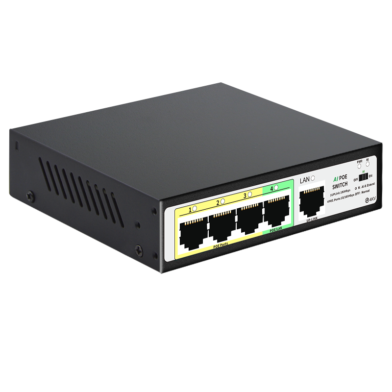 10/100Mbps PoE Switch（4+1） - 火翼科技